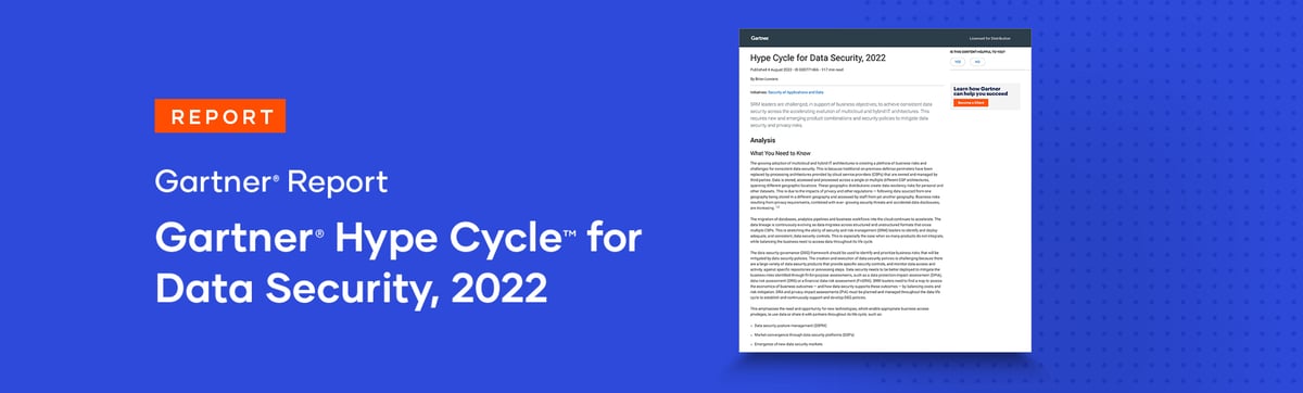 Gartner, Hype Cycle for Data Security - 2022